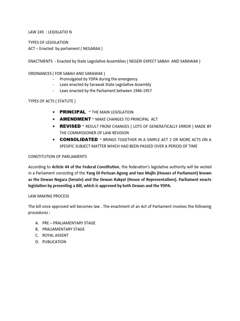 Law 245 Aynaaaa | PDF | Bill (Law) | Statutory Law