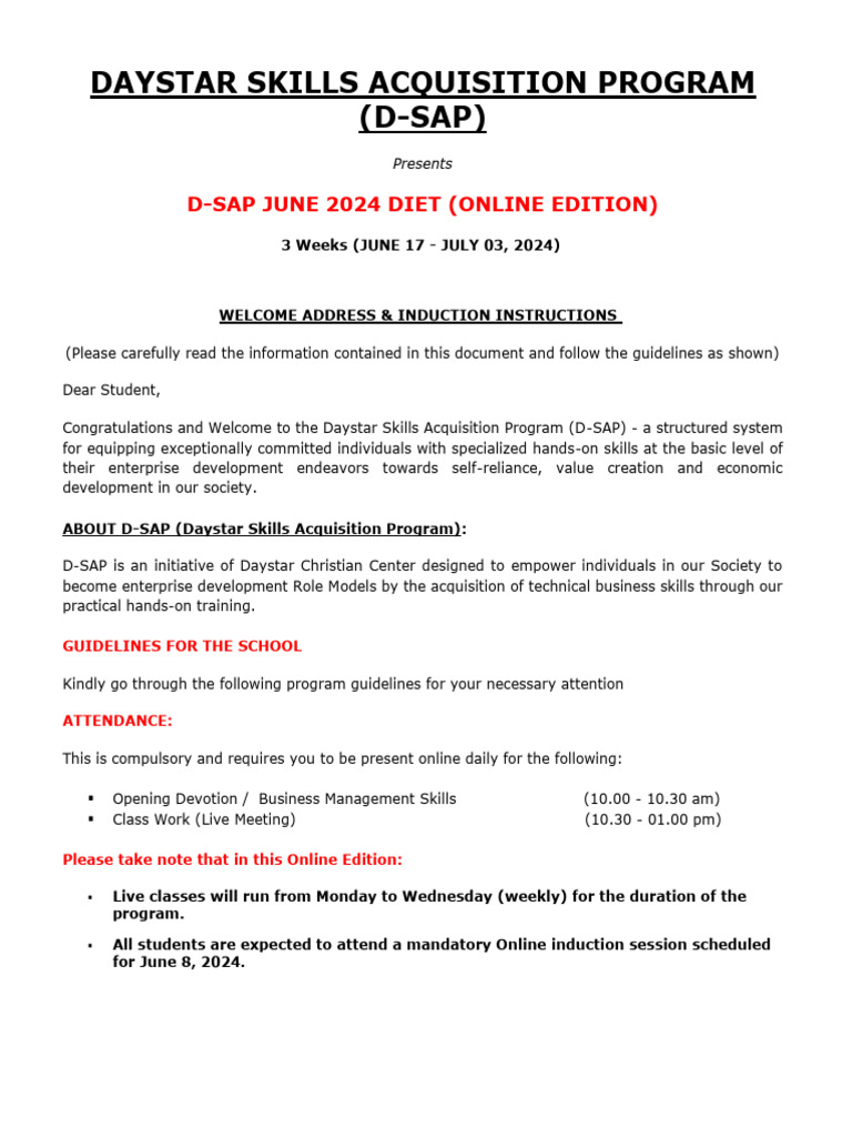Dsap Registration - Confirmation Message | PDF | Learning | Cognition