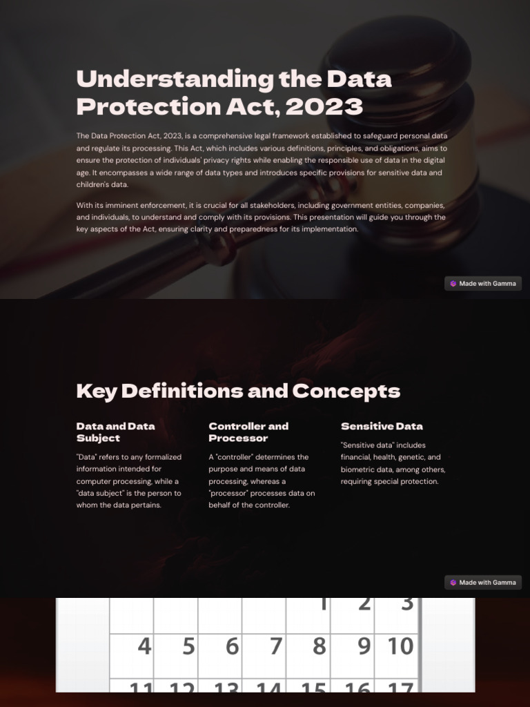 Understanding The Data Protection Act 2023 | PDF | Consent ...