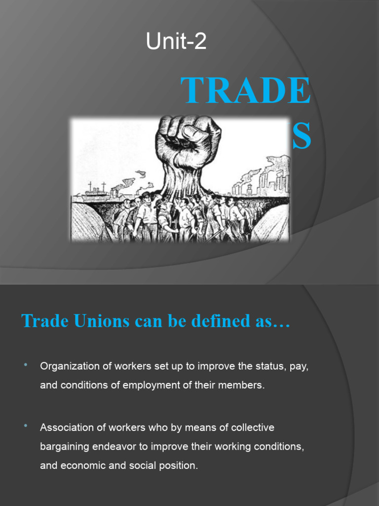 Unit-2 Trade Union | PDF | Trade Union | Employment