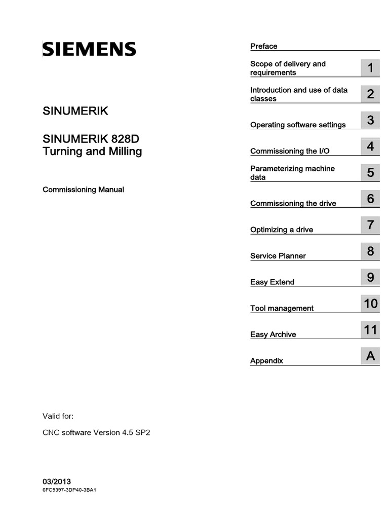Sinumerik Sinumerik 828D Turning and Milling | PDF | Programmable Logic ...