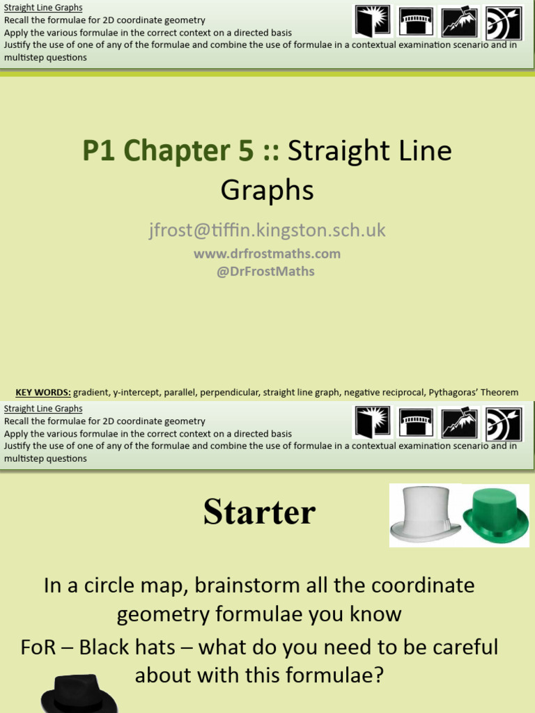 P1 Chp5 StraightLineGraphs | PDF | Equations | Line (Geometry)