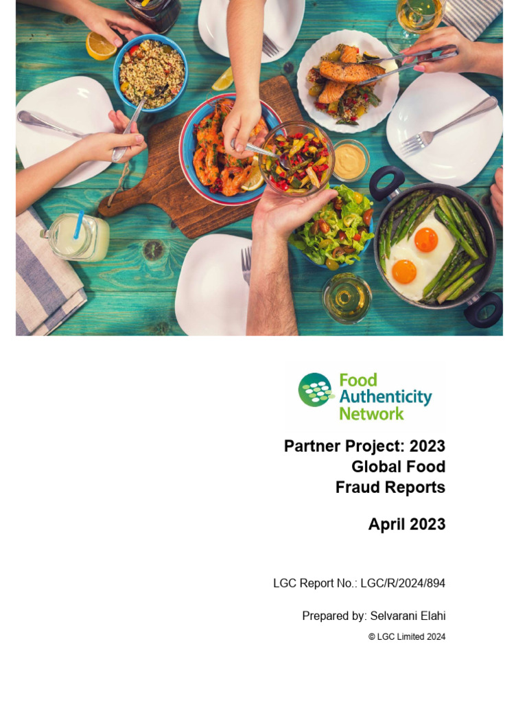 FAN 2023 Global Food Fraud Report | PDF | Foods | Drink