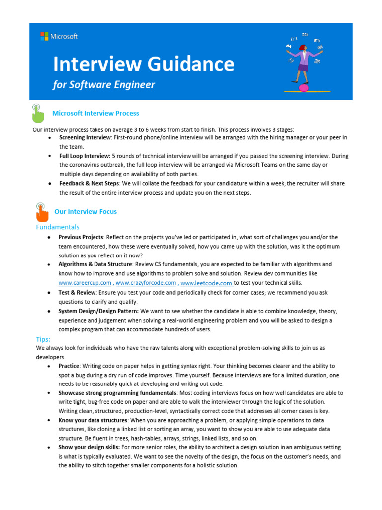 SE_Role_Interview_Guidance_-_Standard_Interview | PDF | Cognition ...