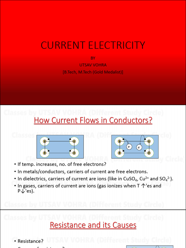 Ch 3 Current electricity 12th physics | PDF | Electrical Resistivity ...