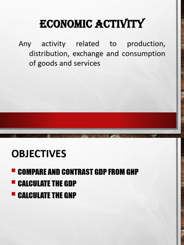 Lecture 2 Economic Activity.1 | PDF | Finance & Money Management