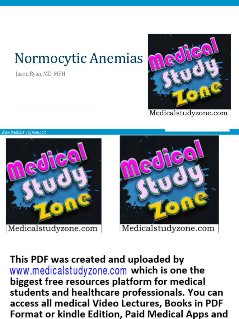 Hematology & Oncology Slides (Medicalstudyzone - Com) | PDF | Anemia ...