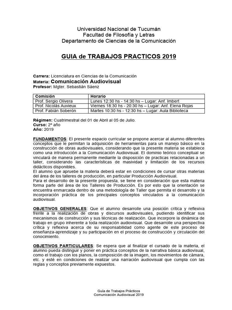 GUIA TP-CAV-2019 Final | PDF