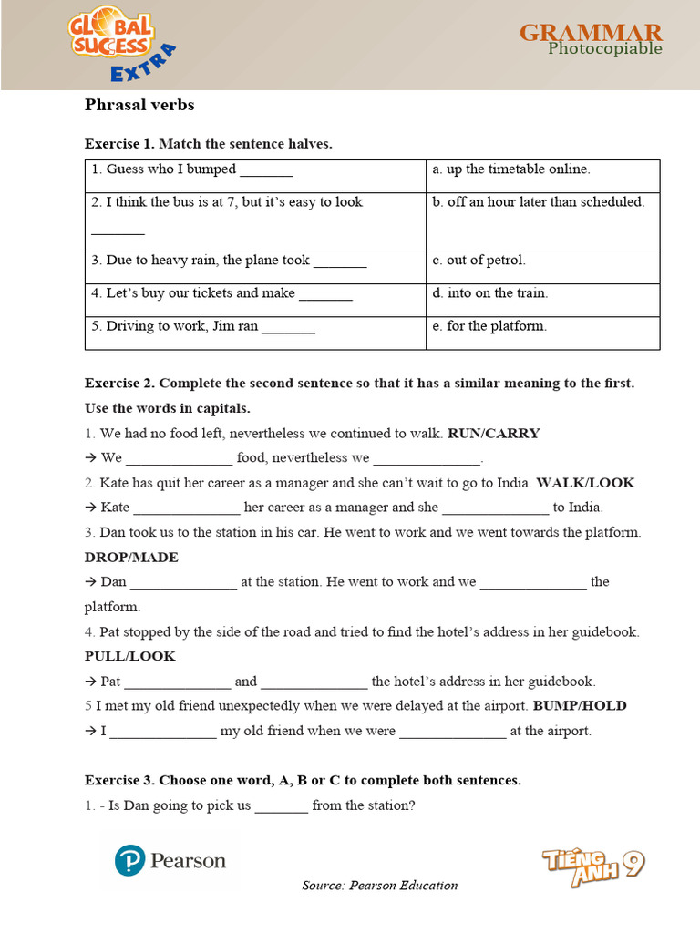 GS9 Unit 1 Extra - Grammar | PDF | Linguistics