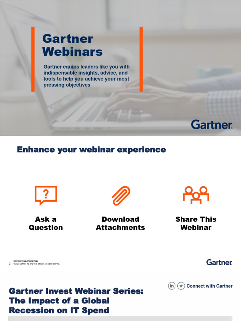 Gartner IT Spend Impact - Webinar | PDF | Recession | Economics