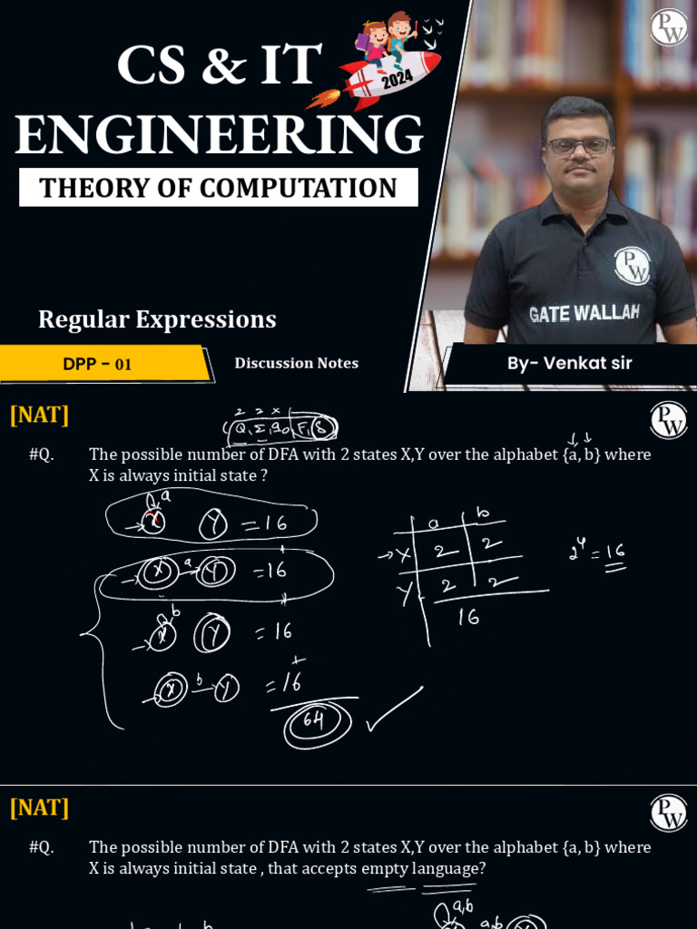 Regular Expression - DPP 01 Discussion Notes | PDF | Metalogic | Formal ...