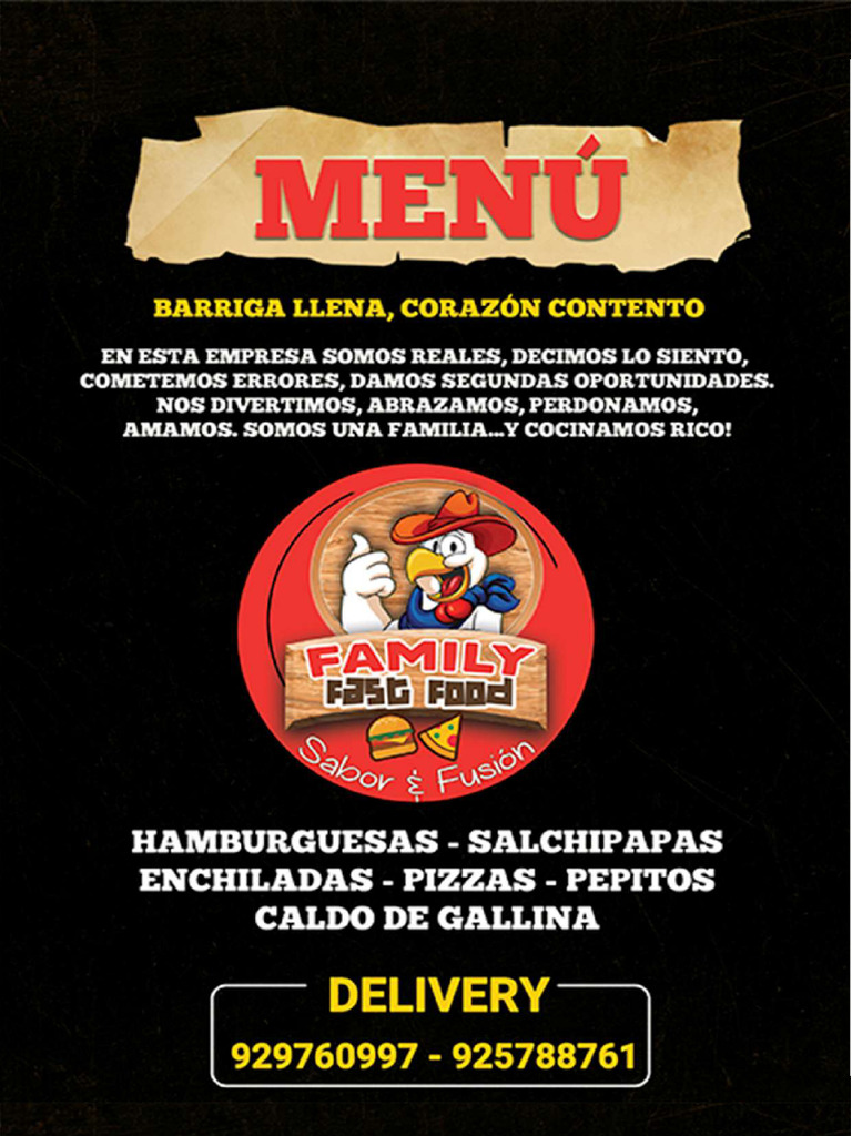 Menu Family Fast Food_compressed | PDF