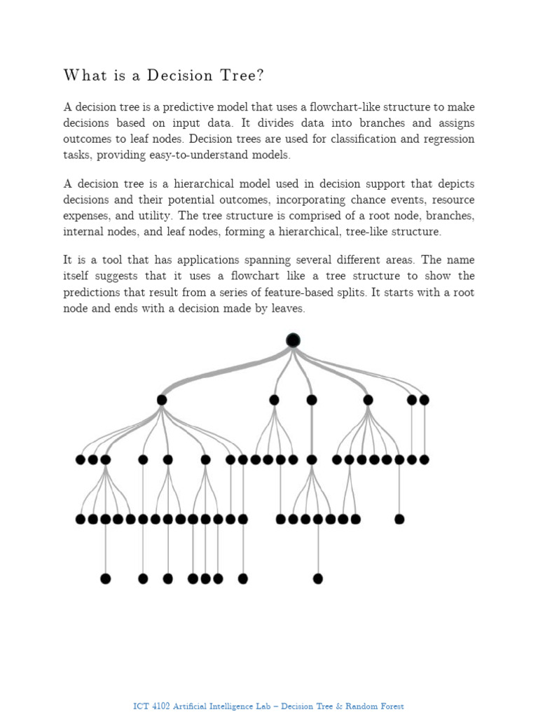 Decision Tree Random Forest Theory Pdf Artificial Intelligence