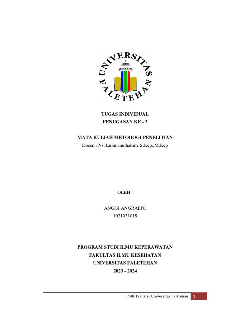 Penugasan Metlit Ke - 3 PDF | PDF