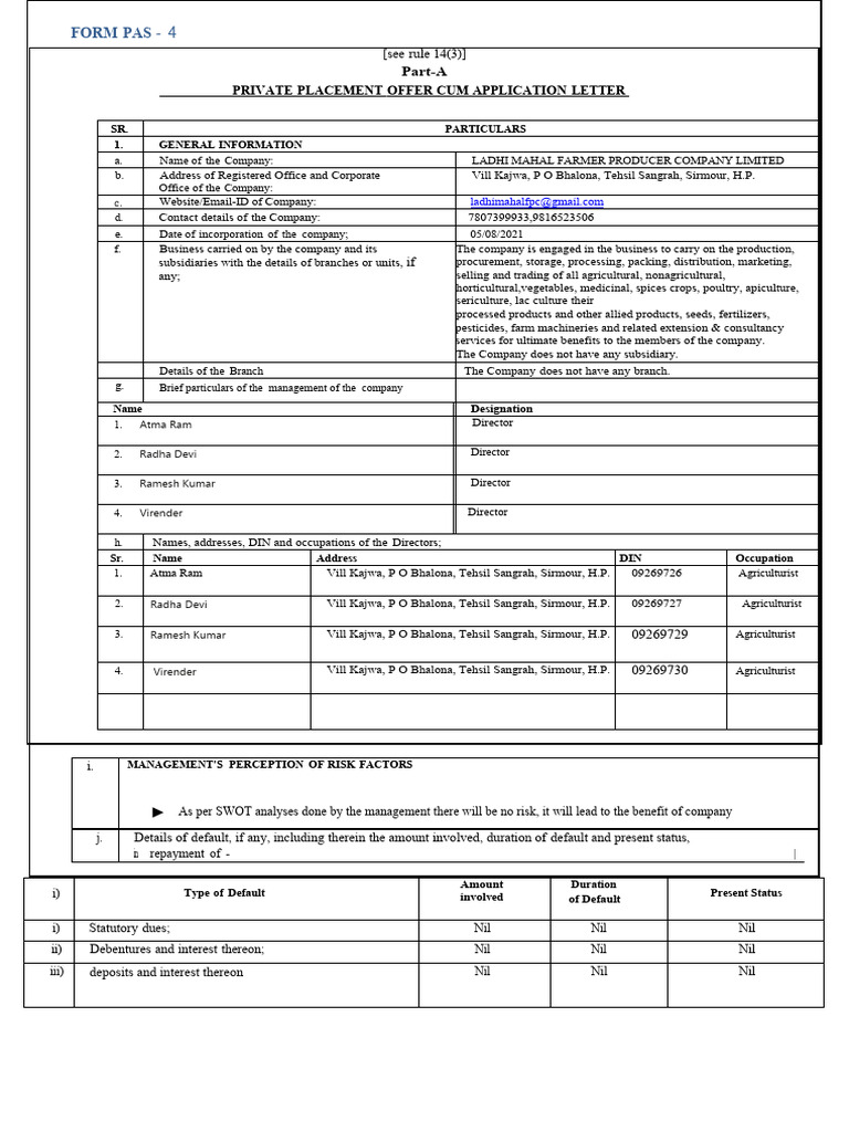 Private Placement for Farmers | PDF | Securities (Finance) | Equity ...