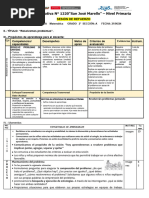 Sesión - de Matematica (Refuerzo Escolar) | PDF | Evaluación