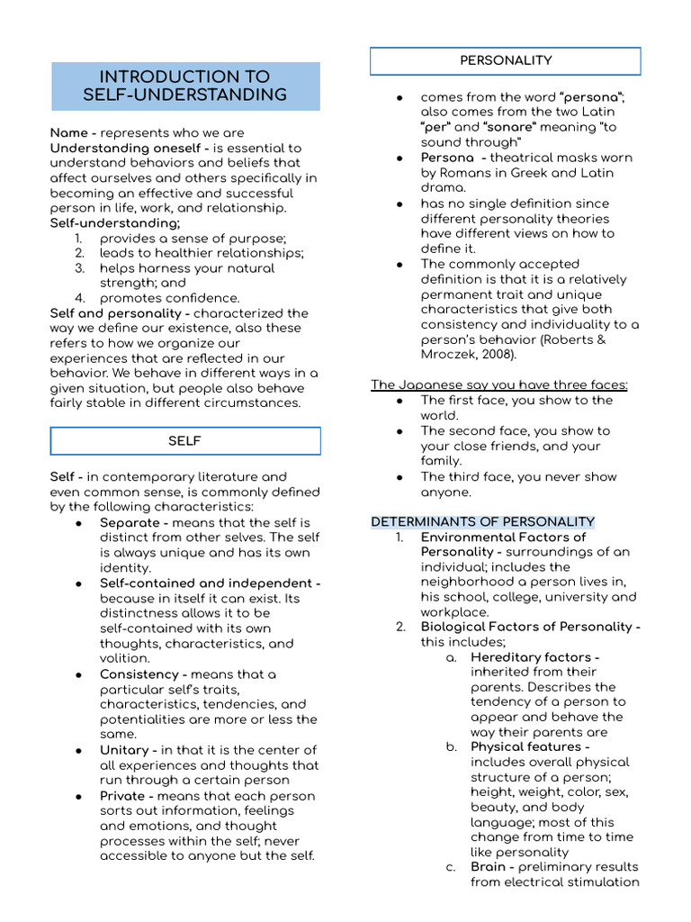 Uts Reviewer | PDF | Id | Mind