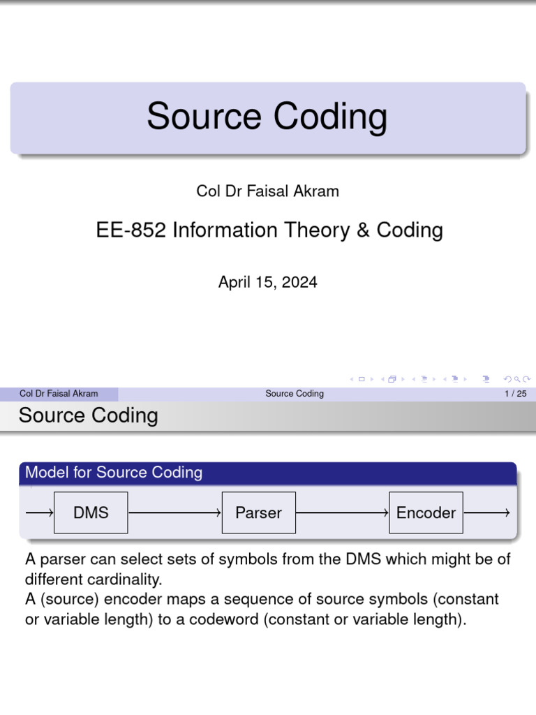 AppliedInfoTheory Chapter4 | PDF | Code | Naming Conventions
