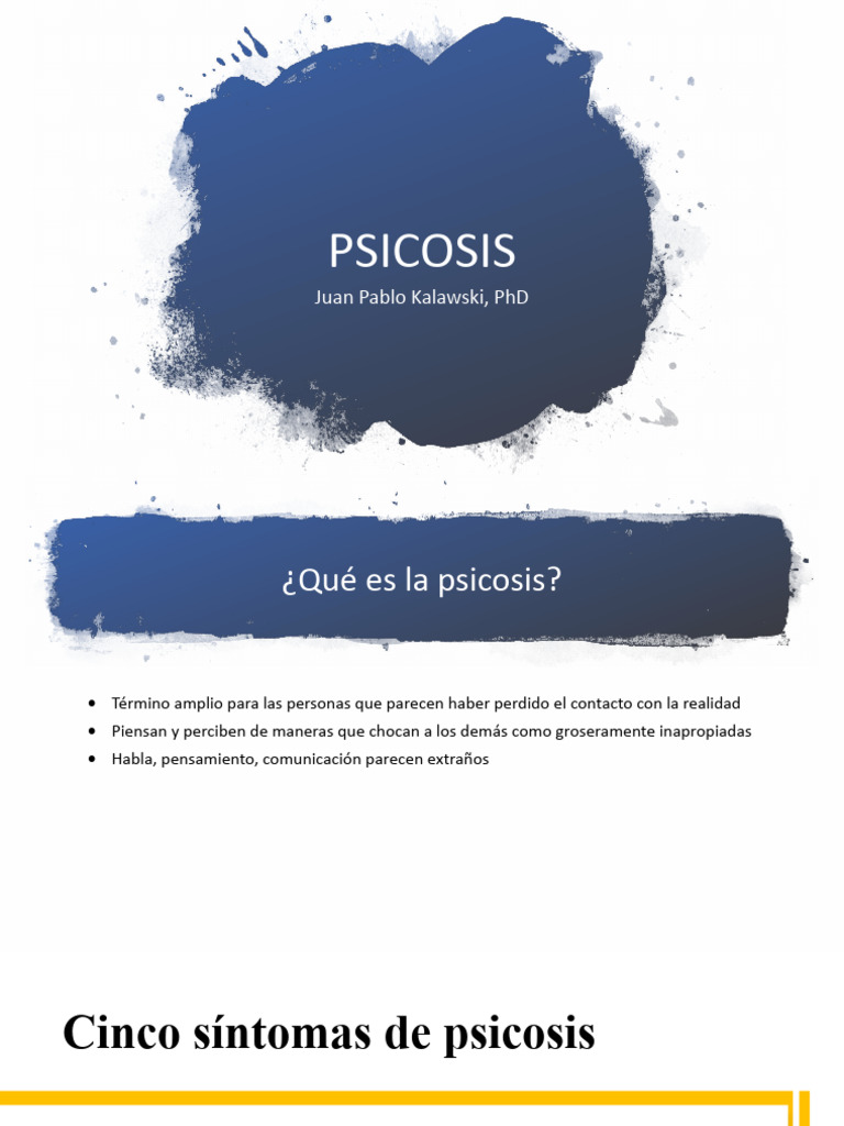 Comprendiendo la Psicosis y sus Síntomas | PDF | Antipsicótico | Psicosis