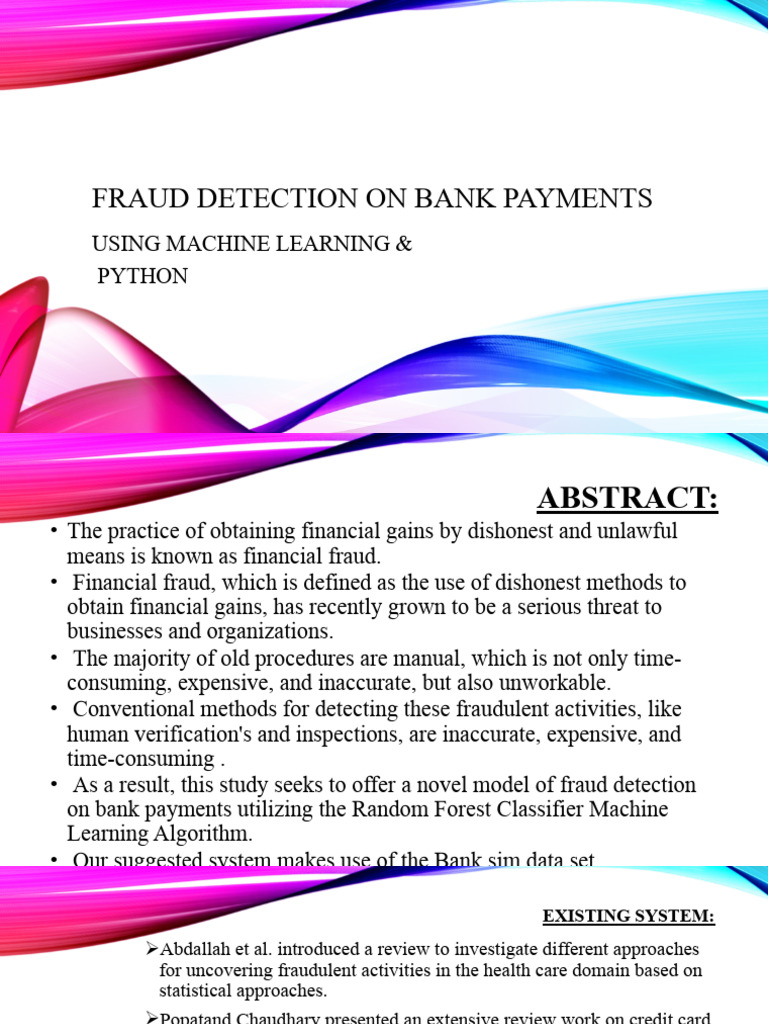 Fraud Detection On Bank Payments | PDF | Machine Learning | Statistical Classification