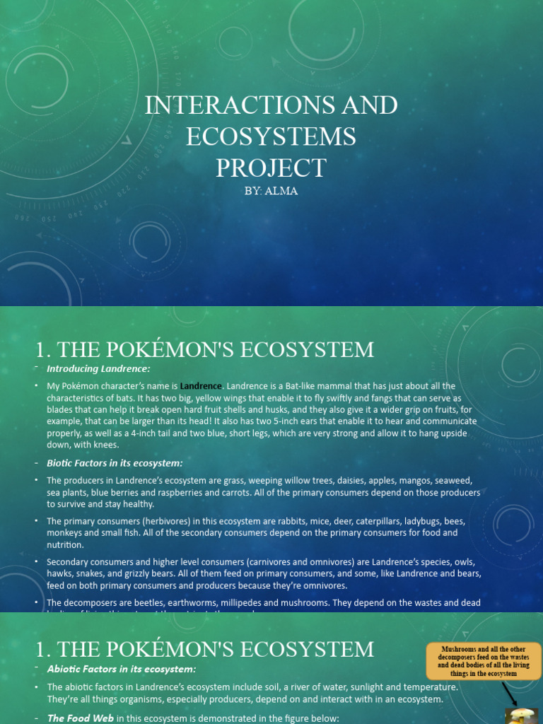Pokémon Ecosystem and Food Web Analysis | PDF | Herbivore | Breathing
