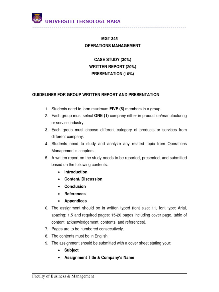 Mgt345-Group Written Report March-August 2023 | PDF | Business