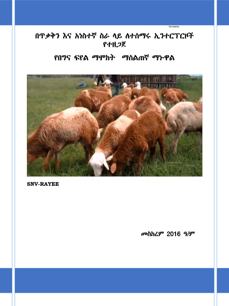 Shoat Amharic manual | PDF