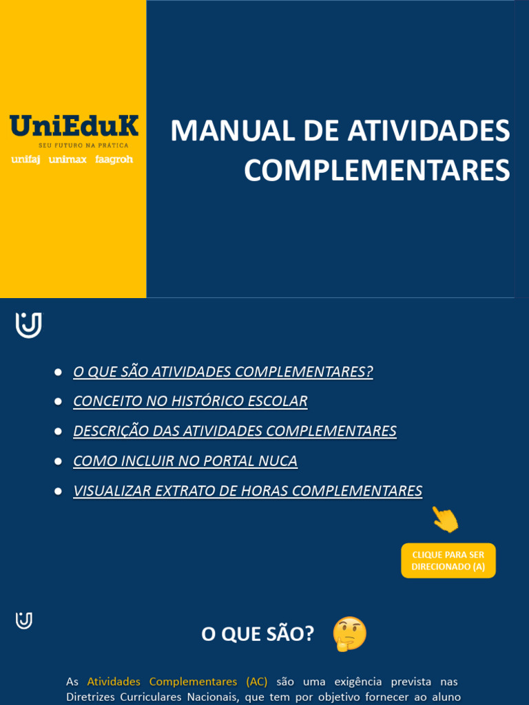 Manual de Atividades Complementares | PDF | Seminário