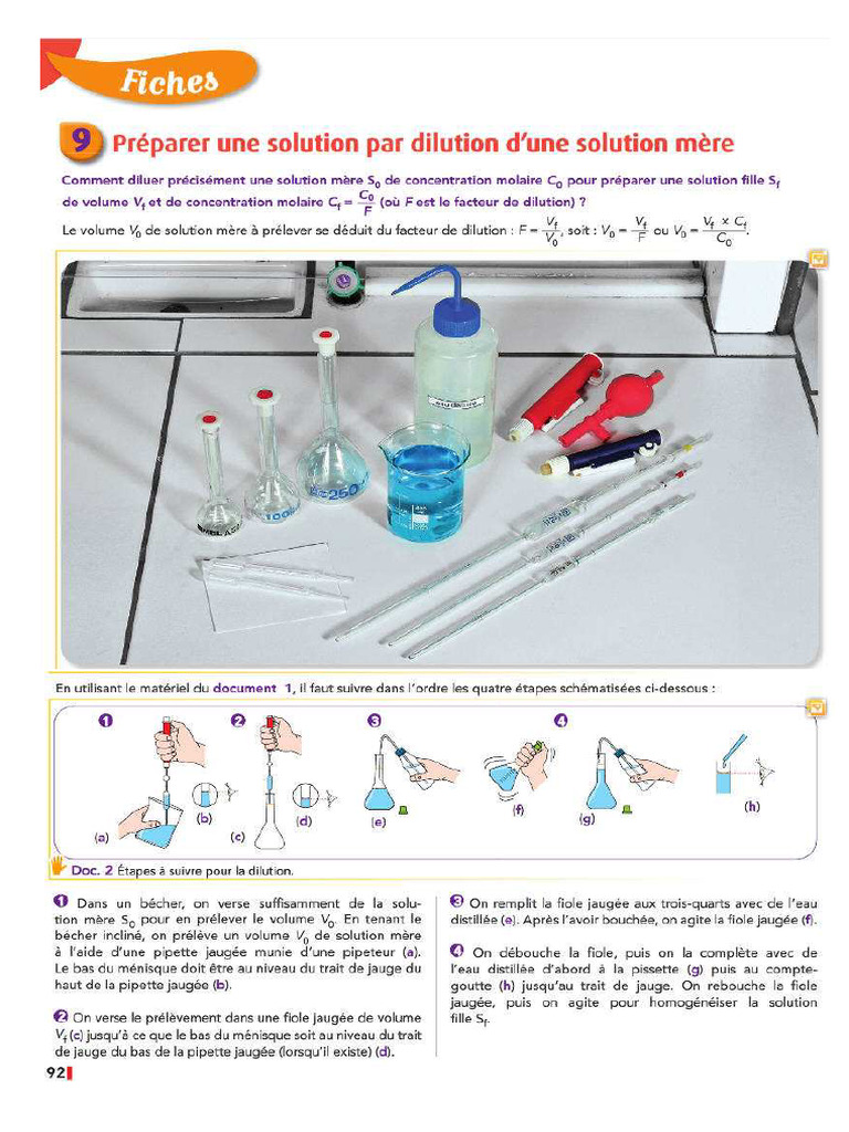 Fiche Methode-Dilution | PDF
