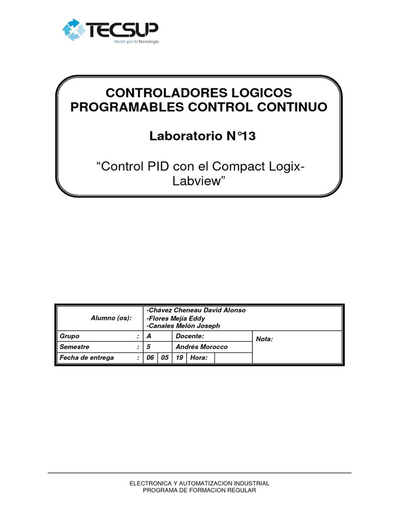 Lab 13 Labview | Descargar gratis PDF | Protocolos de internet | Controlador lógico programable