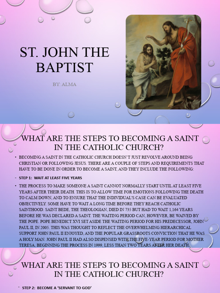 St. John The Baptist Project | PDF | John The Baptist | Saint