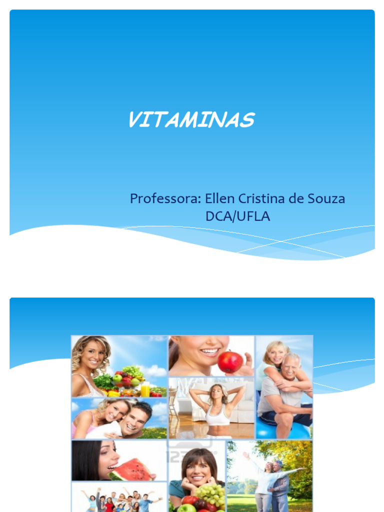 Slides REO4 Vitaminas | PDF | Vitamina | Corpo humano