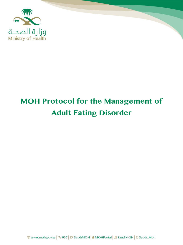 Eating Disorder Protocol | PDF | Mental Disorder | Eating Disorder