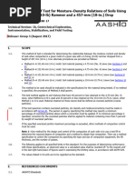 Aashto T 180 | PDF | Density | Soil