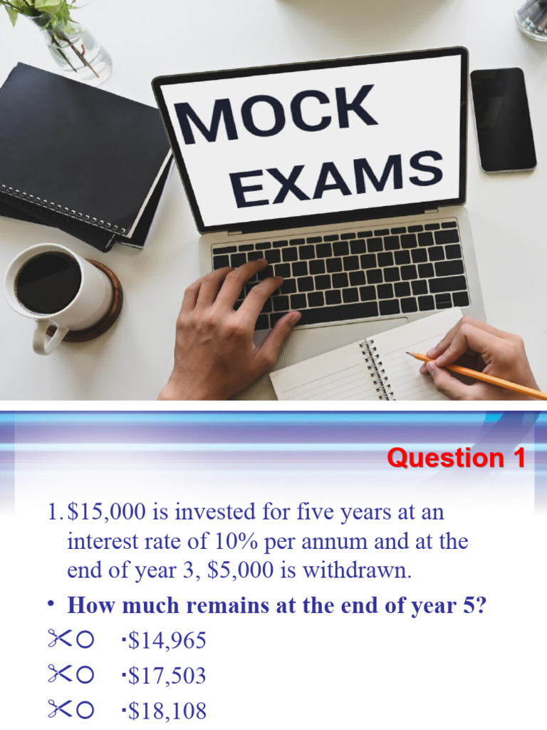 Mock Exams | PDF | Inventory | Cost Of Goods Sold