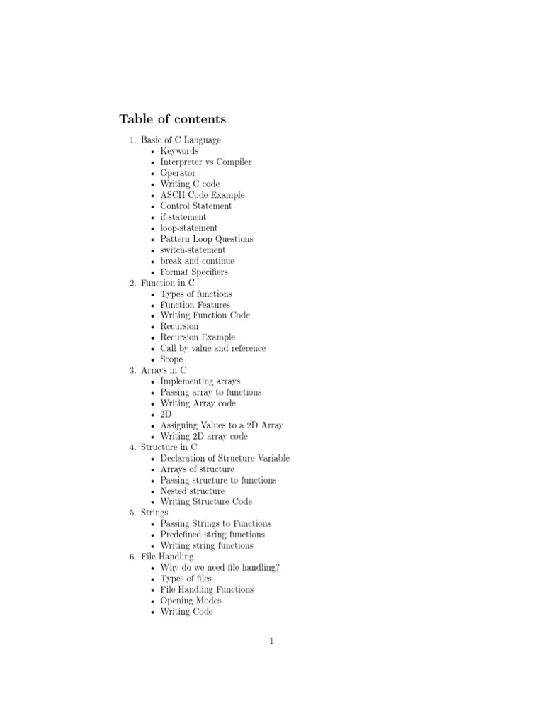 C Pdf Variable Computer Science Integer Computer Science