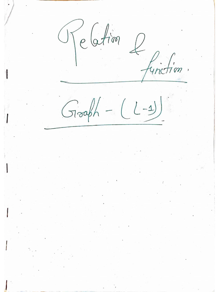 Relation & Function (Graph) 1 | PDF Relation & Function (Graph) 1 | PDF