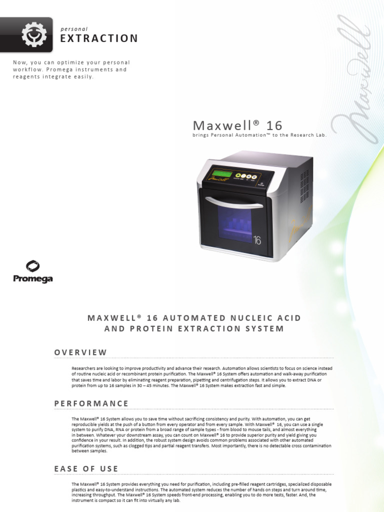 maxwell-research-br219 | Download Free PDF | Protein Purification | Dna