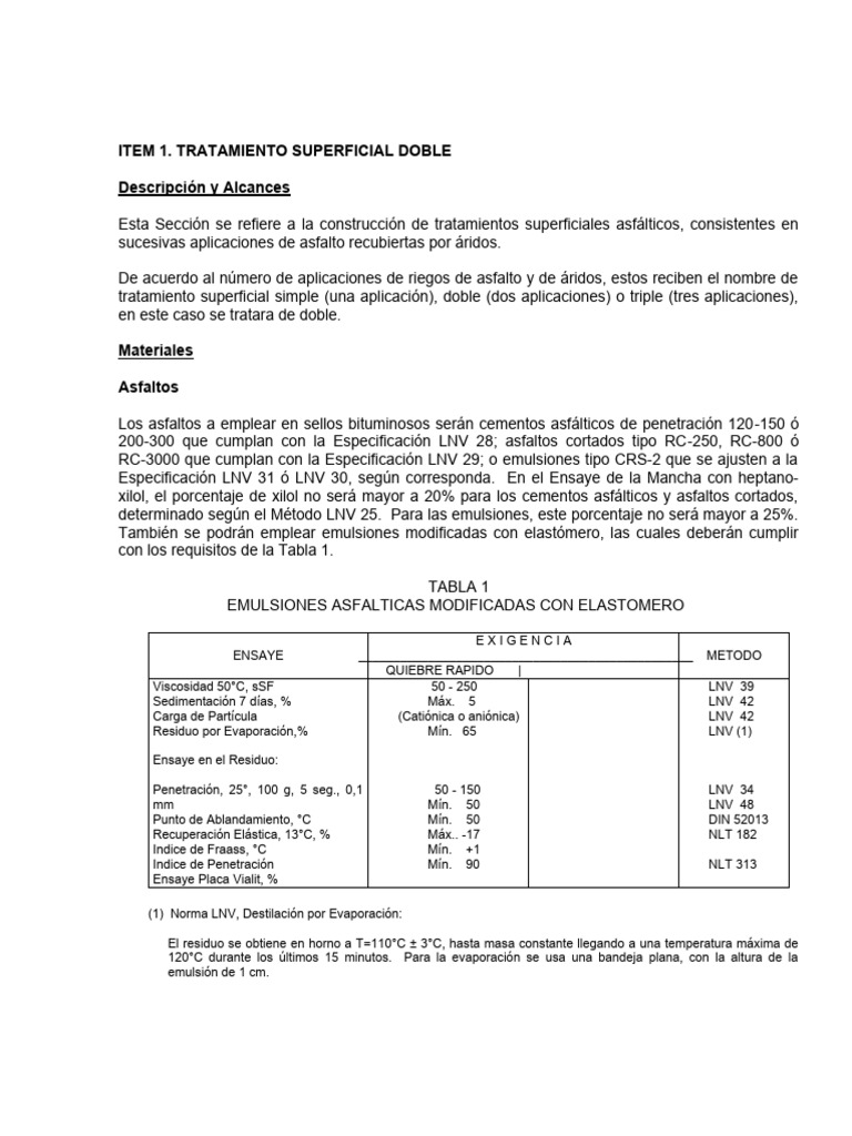 Tratamiento Superficial Doble | PDF | Riego