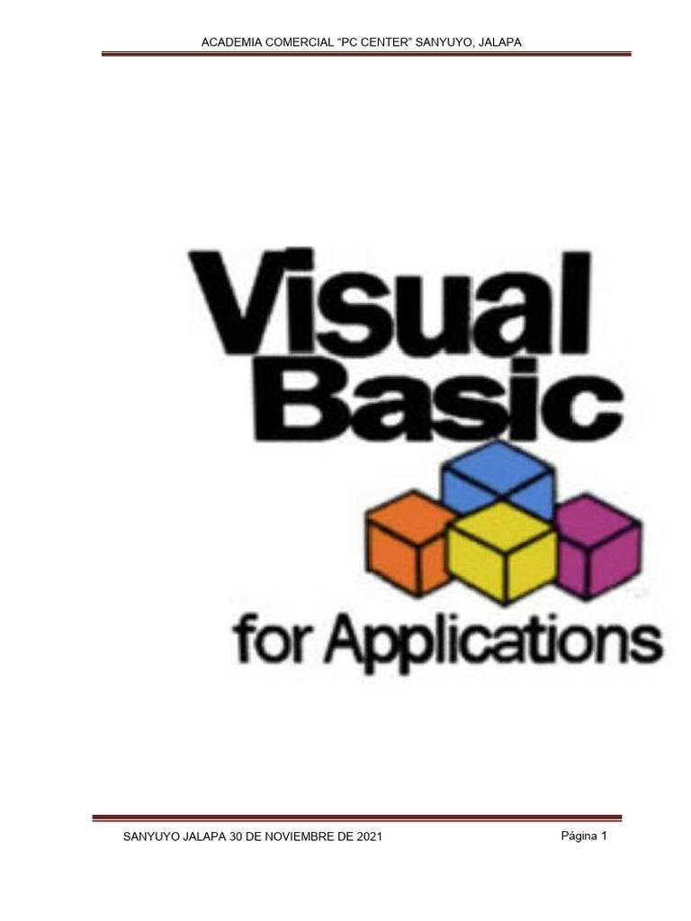 Guía de Programación en Visual Basic | PDF | Almacenamiento de datos de la computadora ...