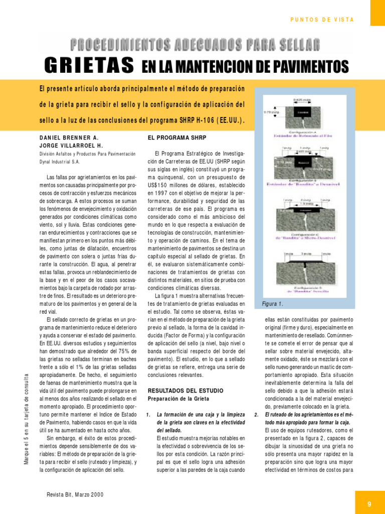 Sellado Efectivo de Grietas en Pavimentos | PDF | Materiales