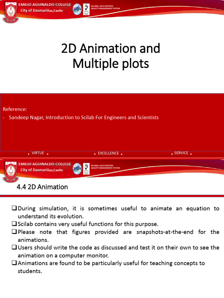 2D Animation and Multiple Plots | PDF | Quality Management | Quality ...