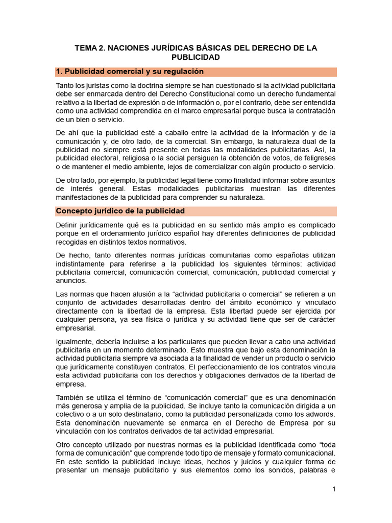 Tema 2 | PDF | Publicidad | Propiedad intelectual