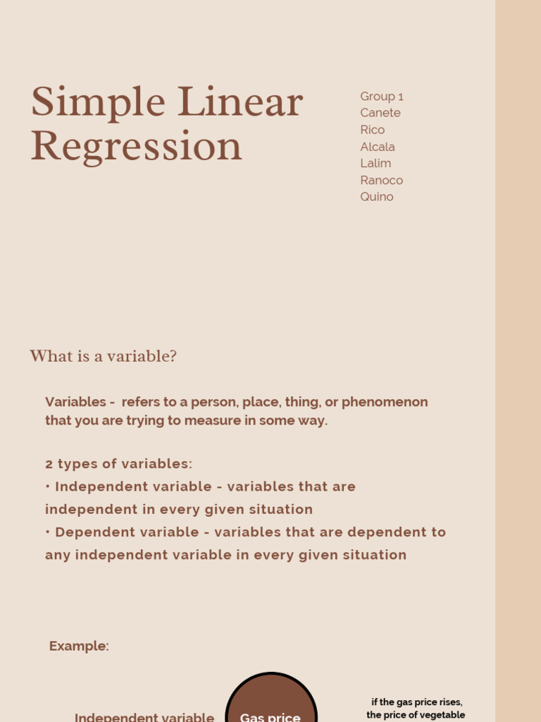 Understanding Simple Linear Regression | PDF | Regression Analysis ...