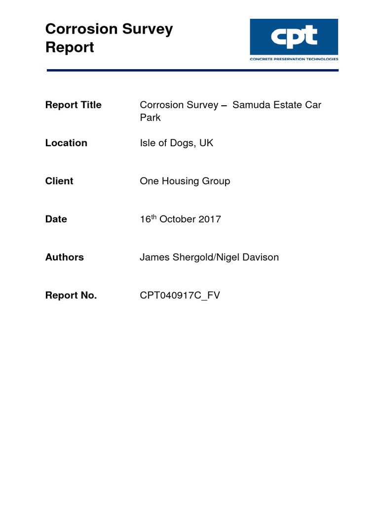 Samuda Estate Underground Garages - Condition Survey - February 2018 ...