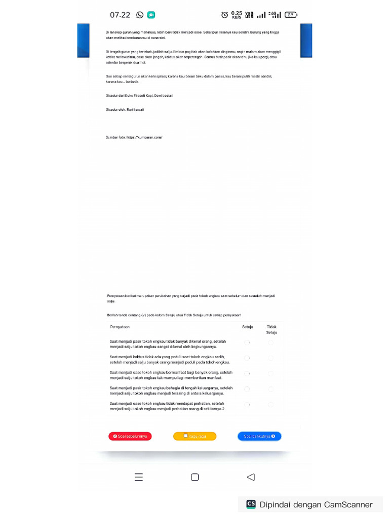 Soal Literasi SMA PUSMENDIK | PDF