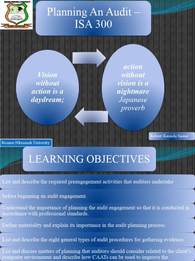 Planning an Audit ISA 300 - Slides | PDF | Audit | Financial Audit