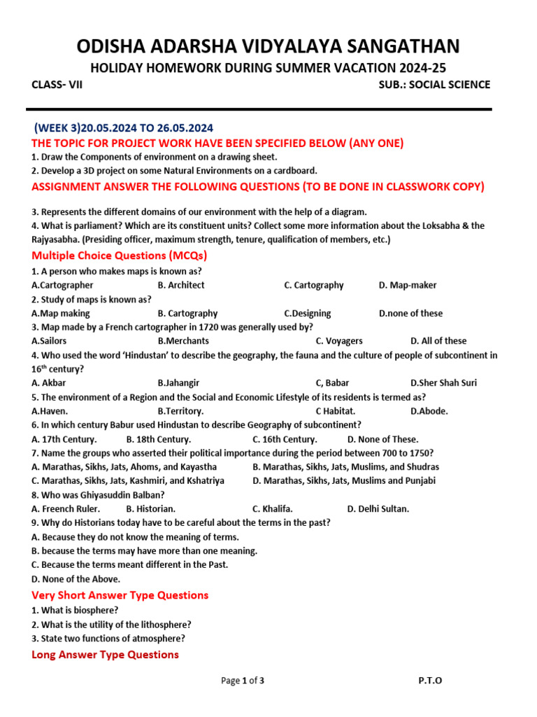 Class VII SST | PDF | Cartography | South Asia