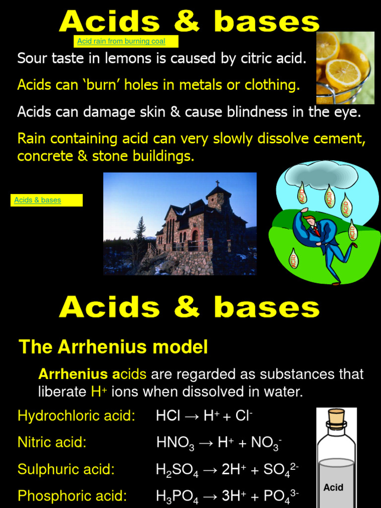 Acids & Bases Notes | PDF | Acid | Hydroxide