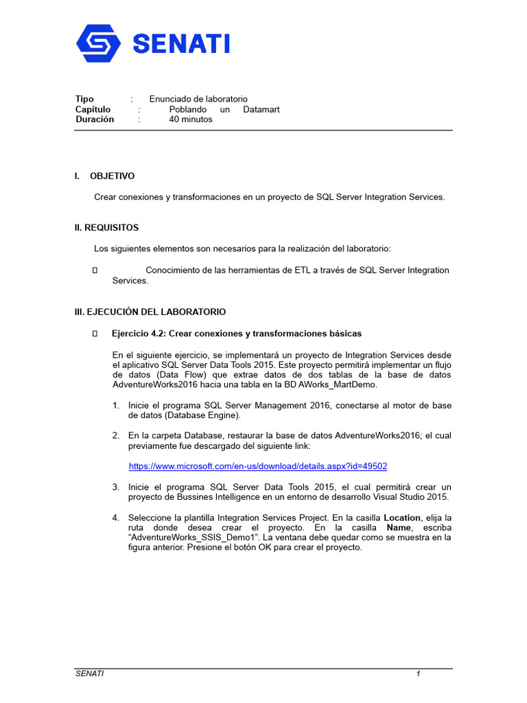 04 Enunciado De Laboratorio 4 2 Pdf Servidor Sql De Microsoft